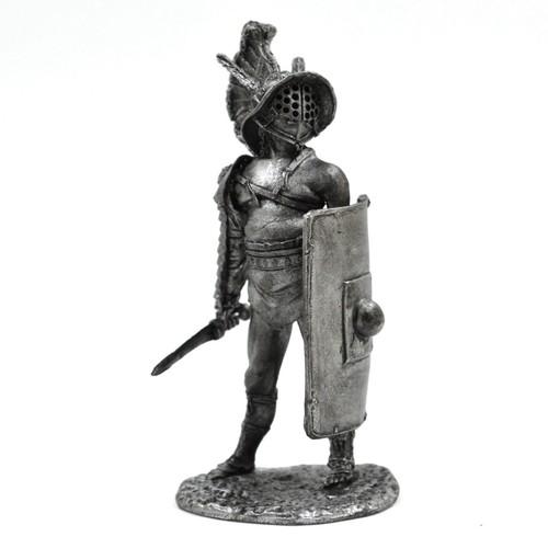 tin 54mm Rome. Gladiator Murmillo 1:32 Scale Pewter Sculpture | eBay
