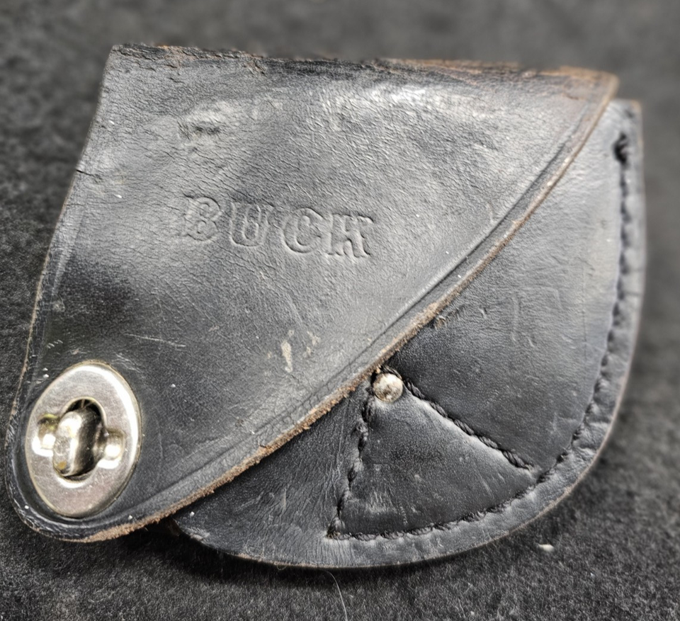 BUCK 106 HATCHET, HUNTER AXE, LEATHER SHEATH, WOOD HANDLE, FREE ...