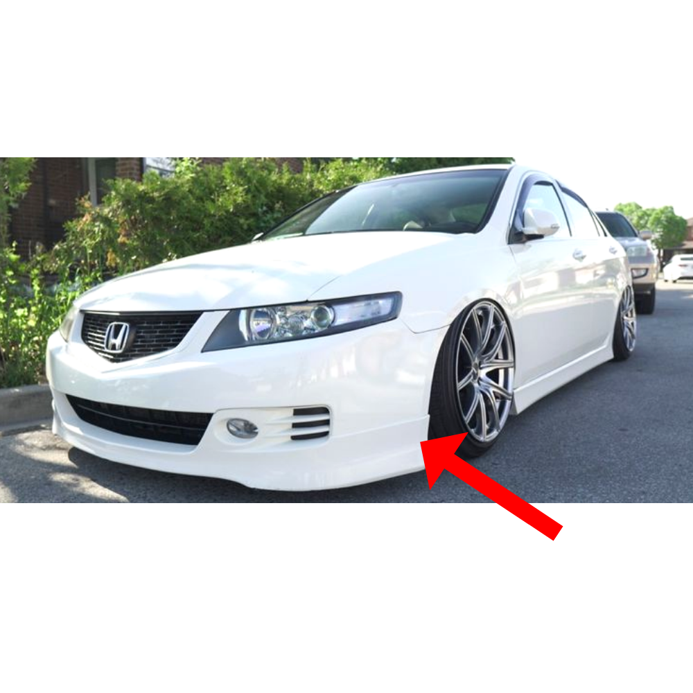 Fits Honda Accord Euro CL9 - Euro R Style Front Bumper Lip (06-08) TSX ...
