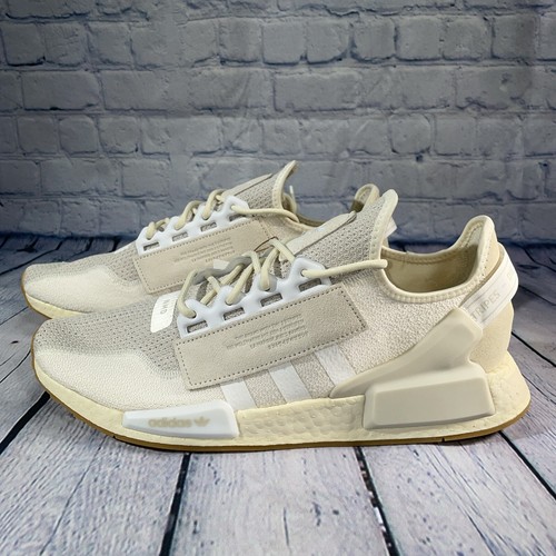 Adidas NMD R1 V2 Shoes Quilted Aluminum Beige Off White Tan H01252 Mens ...
