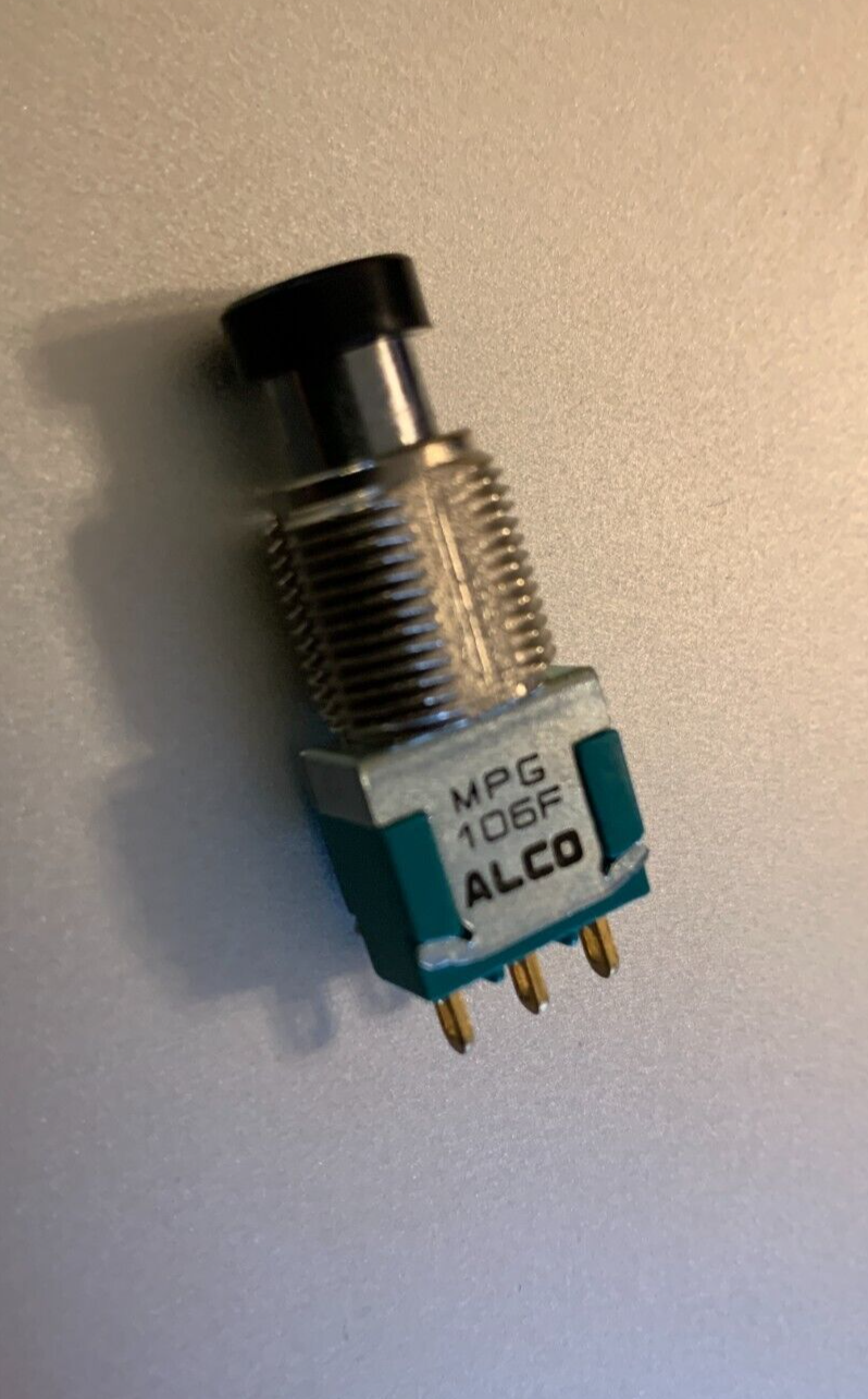 ALCO SWITCH MPG106F PUSH BUTTON SPDT 6A 125V FACTORY SWITCH for sale ...