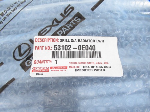 Genuine OEM Toyota 53102-0E040 Front Radiator Grille Assy 2014-2016 ...