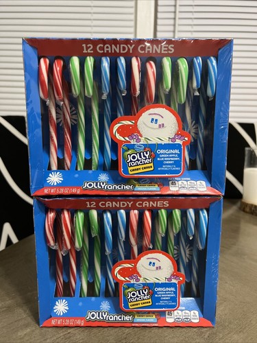 Jolly Rancher (2-PACK) Candy Canes - Original Flavors - 24 Total BB: 03 ...
