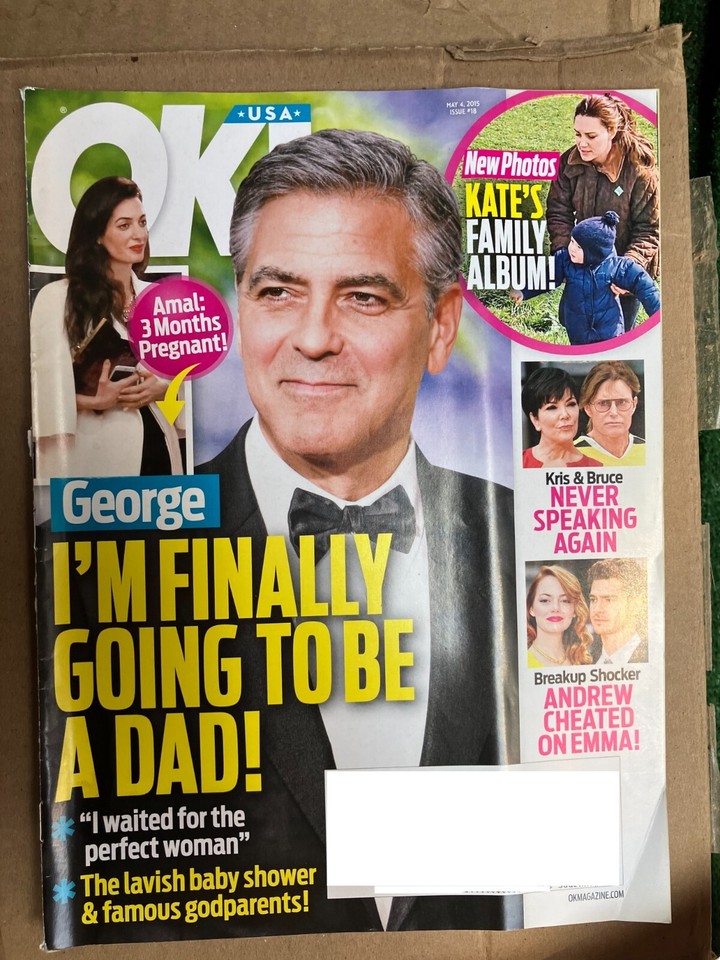 OK! Magazine 5-4-15 George Clooney, Kate Middleton, Andrew Garfield ...