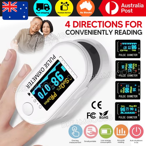 Oxygen saturation monitor digital finger pulse oximeter home SpO2 ...