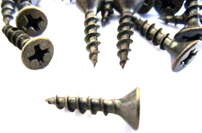 Flat Head Phillips #6x 3/4" Wood particle board MDf Hinge screws PLAIN ...