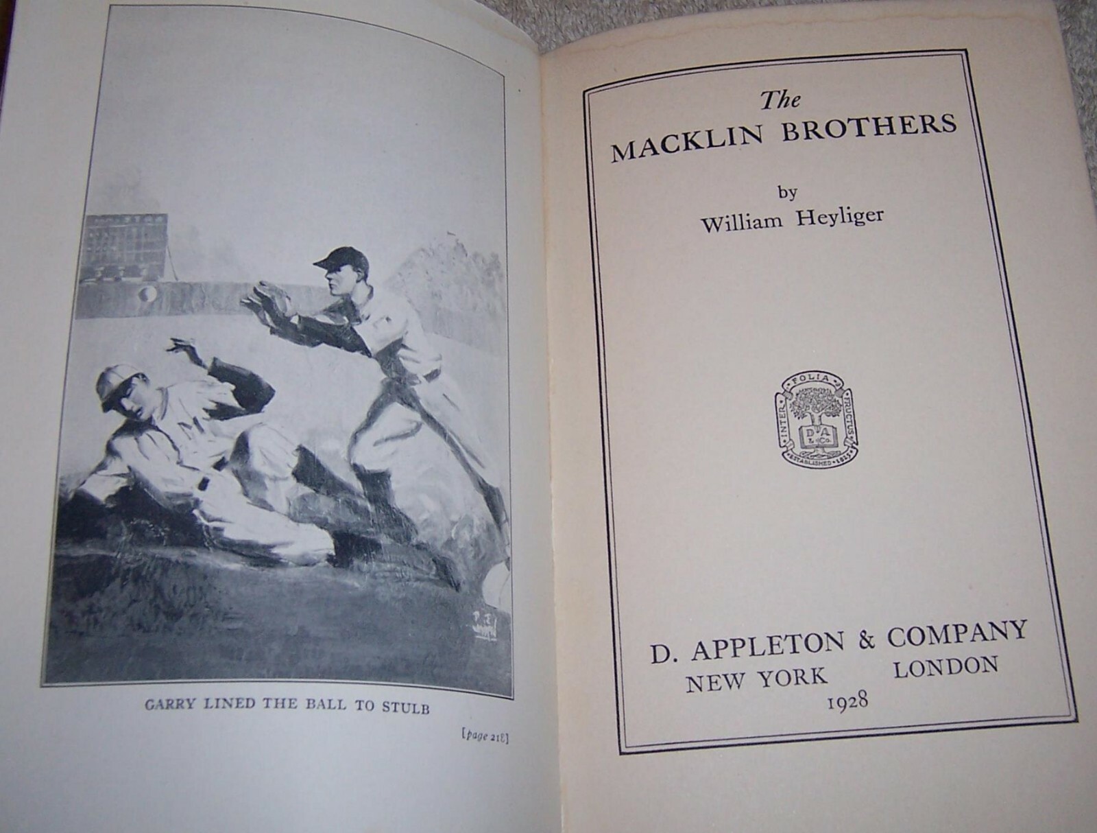 The Macklin Brothers William Heyliger hc Vintage 1928 baseball | eBay