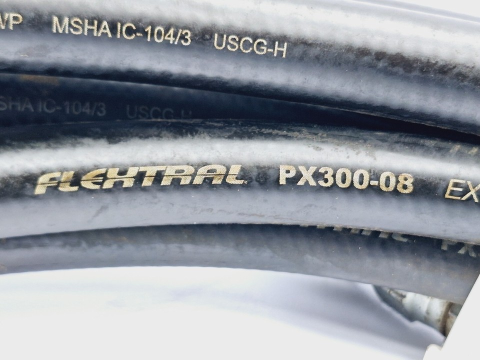 FLEXTRAL PX300-08 25-FT HYDRAULIC HOSE EXTENDED SERVICE 1/2" ID 4400PSI ...