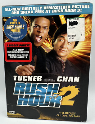 RUSH HOUR 2 DVD Chris Tucker & Jackie Chan Digitally Remastered ...