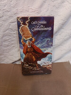 THE TEN COMMANDMENTS VHS 1956 Charlton Heston New SEALED Edward G ...