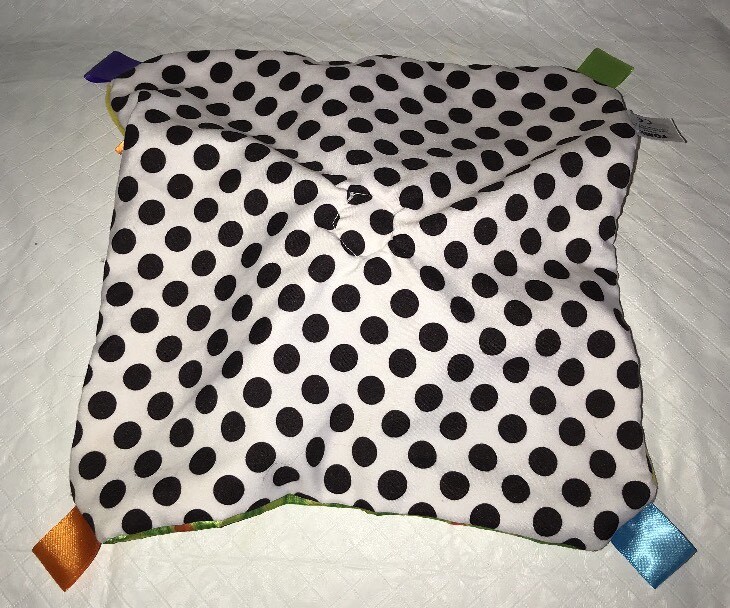 Lamaze Tomy Cat Blankie Ribbon Tags Patches Lovey Security Baby Blanket ...