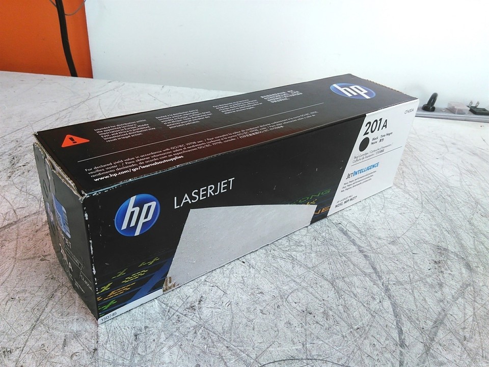 New HP LaserJet 201A CF400A Black Print Cartridge Sealed Torn Box | eBay