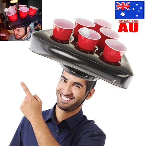 Inflatable Beer Pong Hat Ball Toss Game Fun Lawn Game Toy Christmas ...