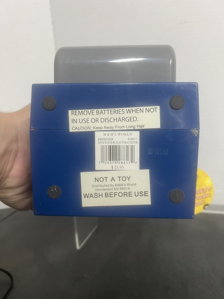 M&M's WORLD SLOT MACHINE CANDY DISPENSER - LIGHTS AND SOUND WORKS | eBay