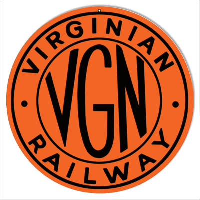 VGN Railway Reproduction Railroad Metal Sign 14x14 Round | eBay