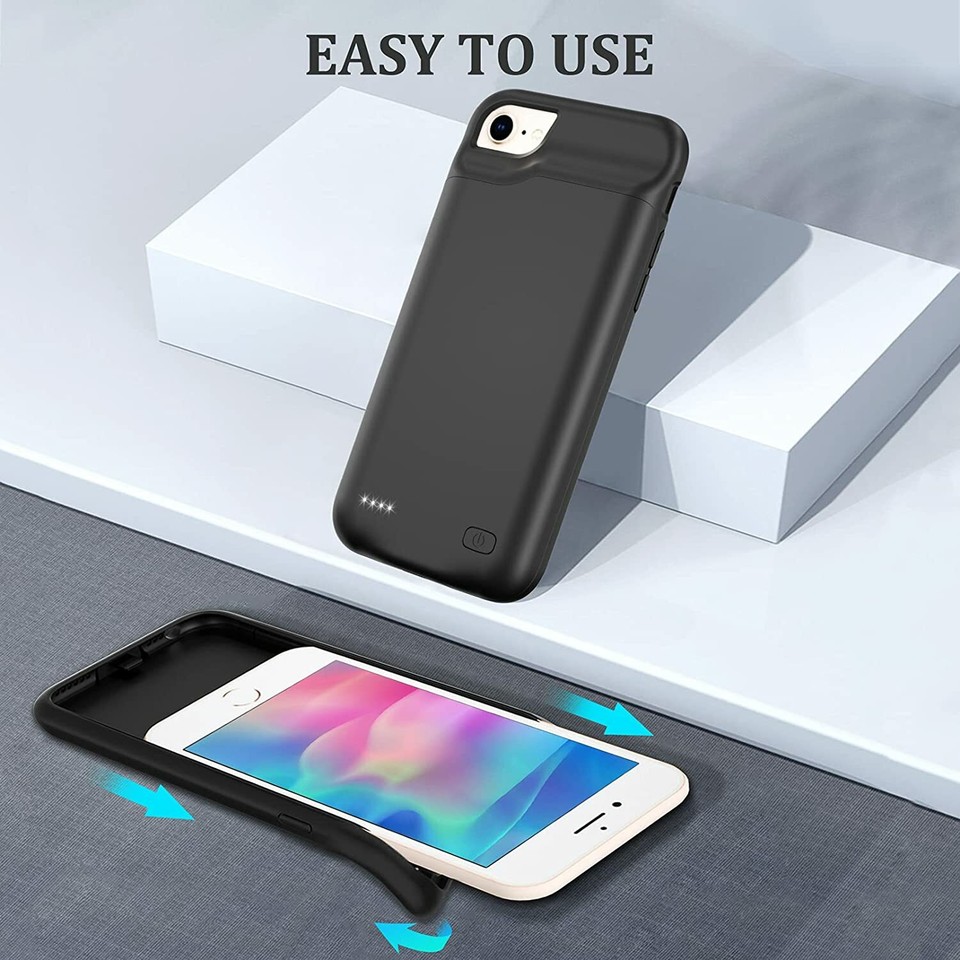 Portable Battery Charger Case Smart Power Bank Cover For iPhone 6 6s 7 ...