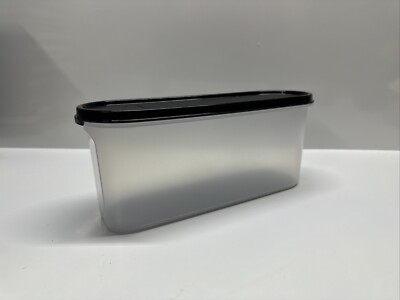 Tupperware Modular Mates Super Oval #2 Container 7.5 Cup Black Seal New ...