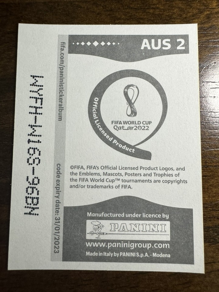 2022 Panini FIFA World Cup Qatar Stickers Australia Team Badge Logo # ...