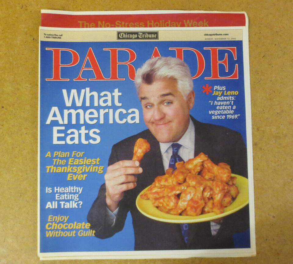 Parade Newspaper Magazine - Jay Leno - Ashley Brown - Broadway Mary ...