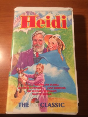 Heidi (VHS, clamshell ) Maximilian Schell, Jennifer Edward, Jean ...