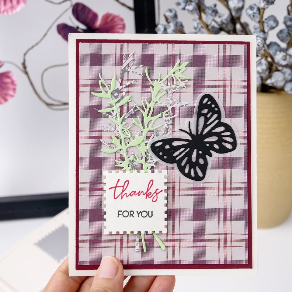 3.6x2inch Square Postage Stamp Punch Craft Punch for Paper Crafting ...