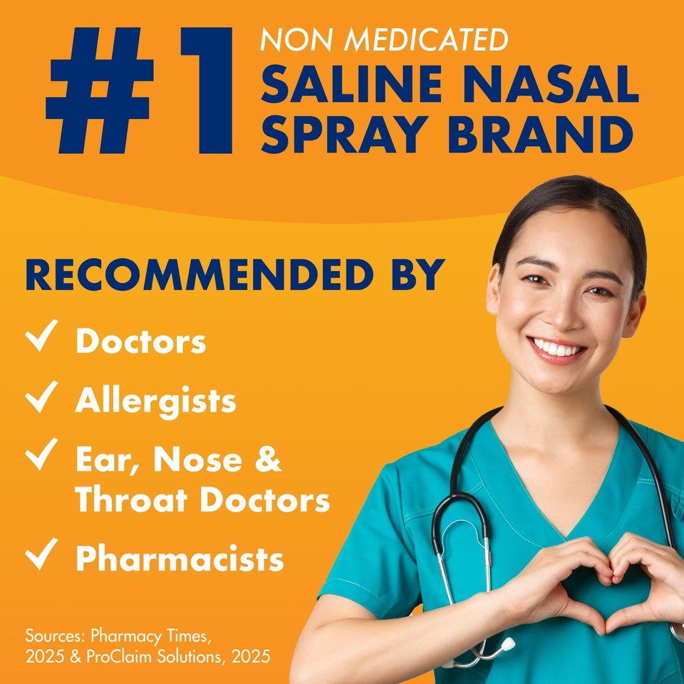 ARM & HAMMER Simply Saline Nasal Care Daily Mist 4.5oz – Instant Relief ...