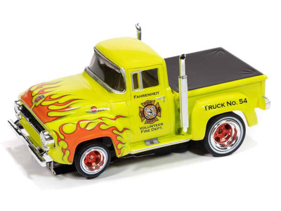 Auto World SC414-3RF 4Gear 1956 Ford F100 Volunteer Fire Dept HO Sale ...