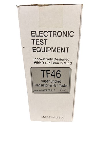 Sencore tf46 Super Cricket Transistor Tester BNIB | eBay