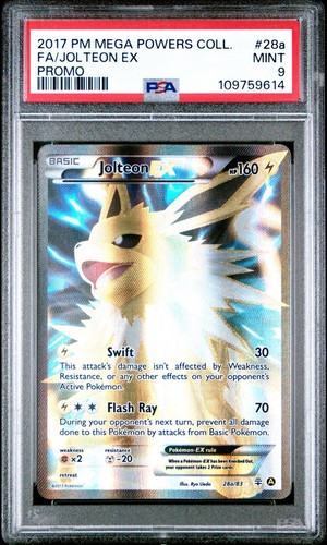 Pokemon Card PSA 9 Mint Jolteon EX Generations Promo 2017 Holo 28a/83 ...