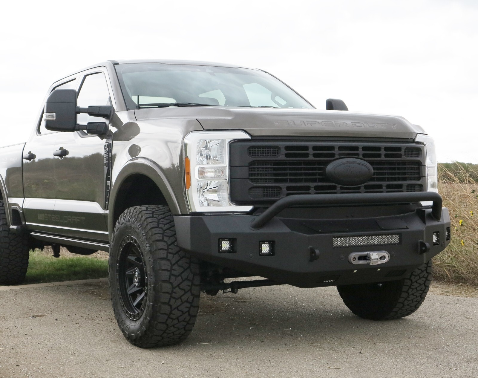 Steelcraft Bullnose Winch Mount Front Bumper 23 24 25 Ford F250 F350 ...