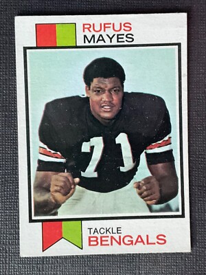 Rufus Mayes 1973 Topps Rookie Football Card #268 - Cincinnati Bengals ...