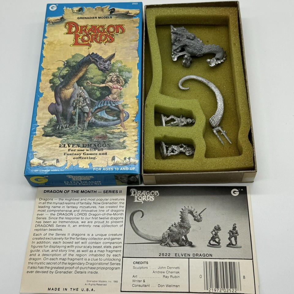 GRENADIER DRAGON LORDS Elven Dragon 2522 Dungeons And Dragons | eBay