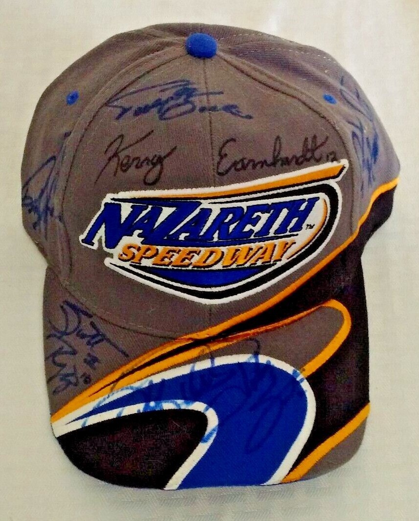 2000s Nazareth Busch Series NASCAR Race Multi Signed 8x Autographed Hat ...