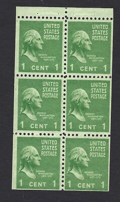 US Stamps, Scott # 804b , 1c Booklet Pane, Mint Never Hinged | eBay