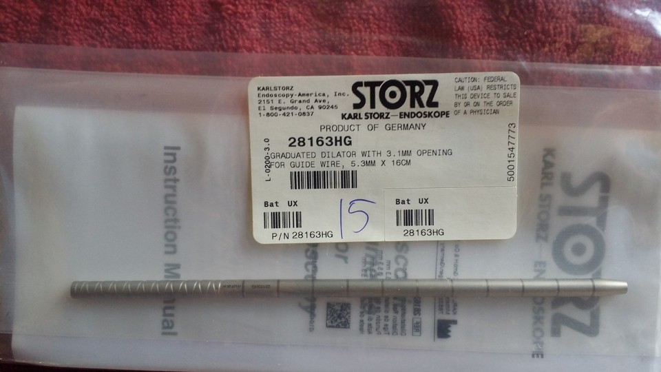 KARL STORZ 28163HG DILATION ROD, DIAMETER 5.3MM | eBay