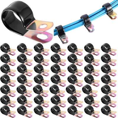 Universal Cable Clip Rubber Cushioned Cable Clamps Accessories Wire ...