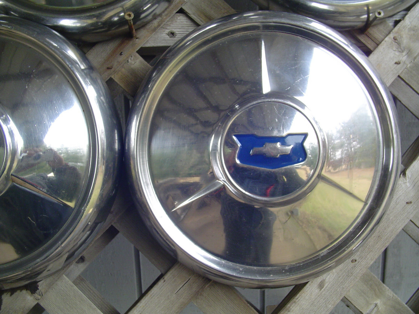VINTAGE 1954 54 CHEVROLET IMPALA BEL AIR NOMAD WHEEL COVERS HUBCAPS ...