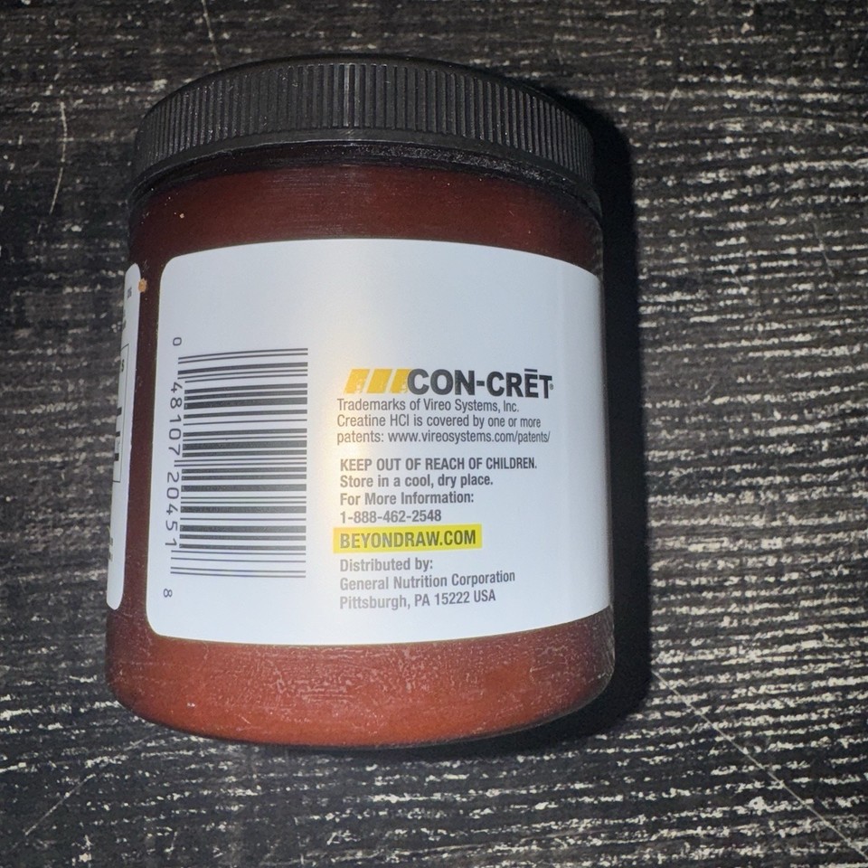 Beyond Raw Chemistry Labs Creatine HCl 60 Servings 120g Muscle ...