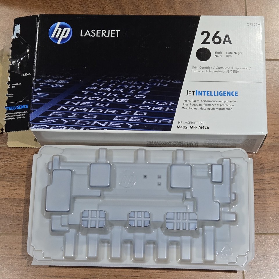 Genuine OEM HP 26A Black Original LaserJet Toner Cartridge CF226A Open ...