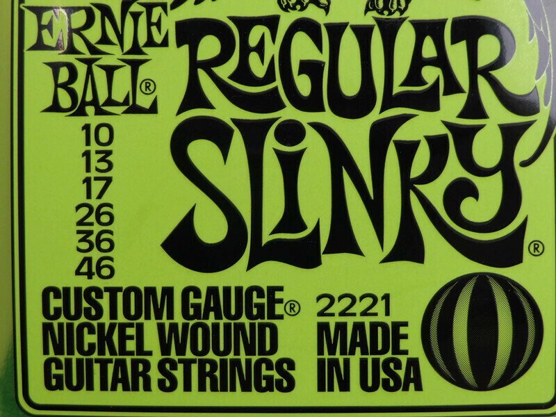 Ernie Ball Electric Guitar Strings Regular Nickel Slinky P02221 3 Pack ...