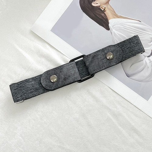 Waist Belt Buttons Closure Decorative Seamless Elastic Lazy Waistband ...