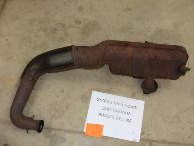 85 86 87 88 84 YAMAHA PHAZER DELUXE OEM EXHAUST PIPE MUFFLER | eBay