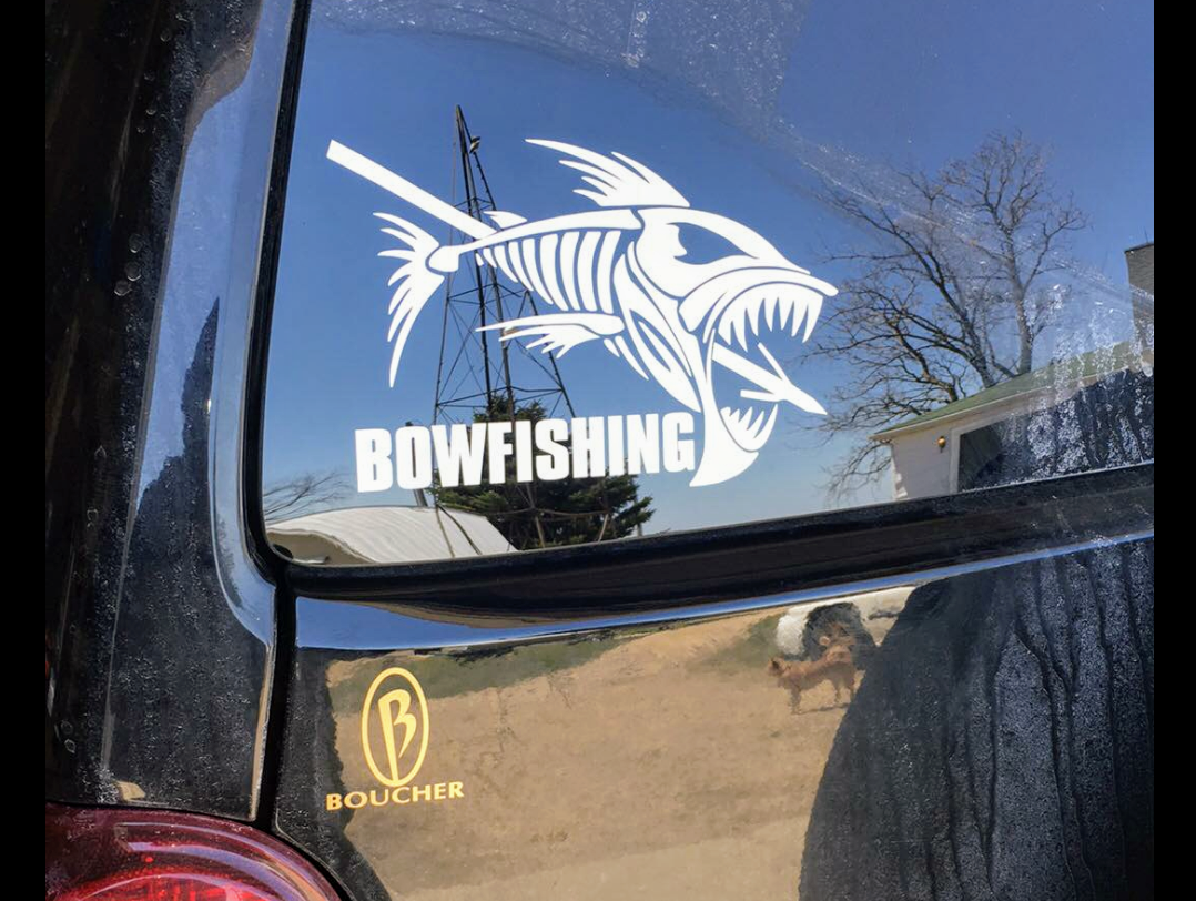 Bowfishing Dekal Carp Decal With AMS Logo