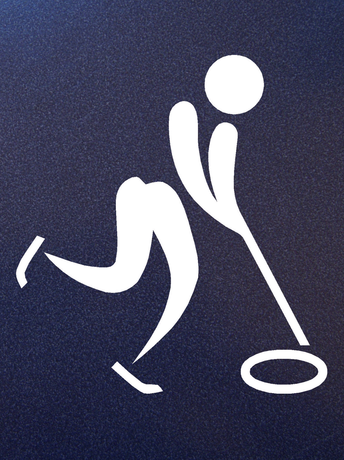 RINGETTE Pictogram Skate Skater Ring Vinyl Sticker Decal for car window ...