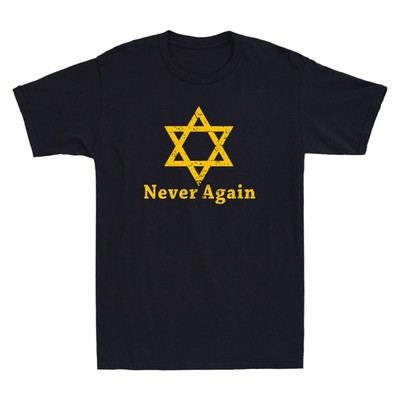 Never Again Jewish Star of David Anti Hamas Stand With Israel Retro ...