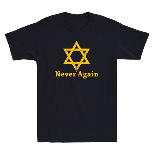Never Again Jewish Star of David Anti Hamas Stand With Israel Retro ...