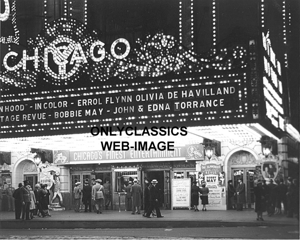 Chicago Theater Marquee Wallpaper NIGHT Chicago Illinois Chicago
