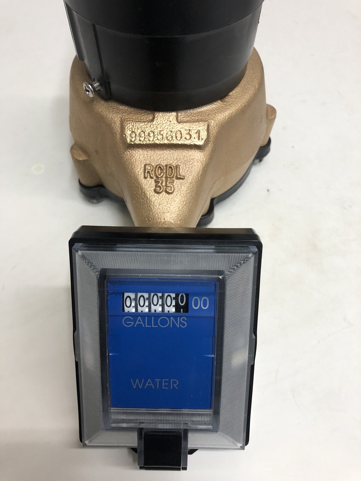 Badger 3/4x 3/4 M35 Brass Water Meter Pulse With Remote. USG- C.F. With ...