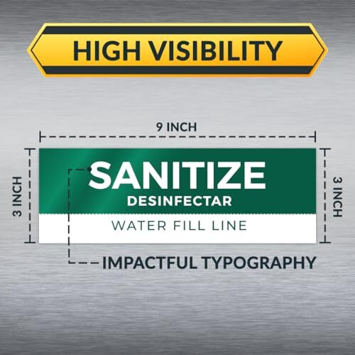 5 Pack Wash Rinse Sanitize Sink Labels Waterproof Sticker Signs 3 ...