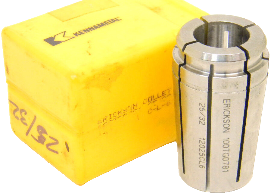 NEW SURPLUS KENNAMETAL ERICKSON 25/32" SINGLE ANGLE TG100 COLLET TG-100 ...